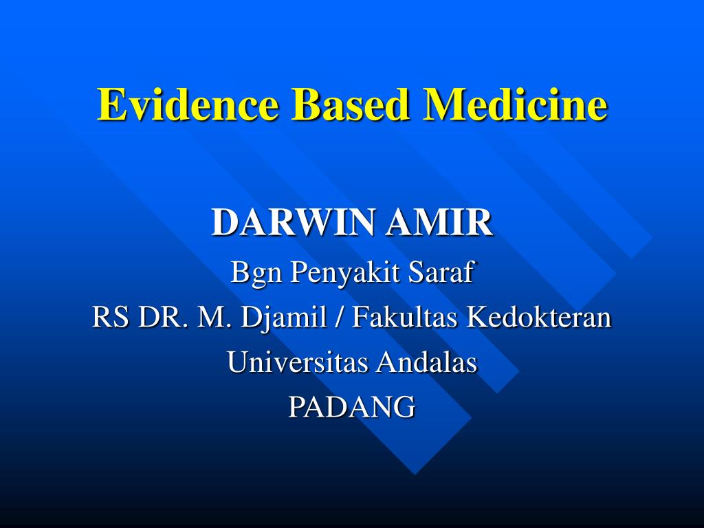 PPT - Evidence Based Medicine PowerPoint Presentation, free download ...