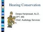 PPT - Hearing Conservation Training PowerPoint Presentation, free ...