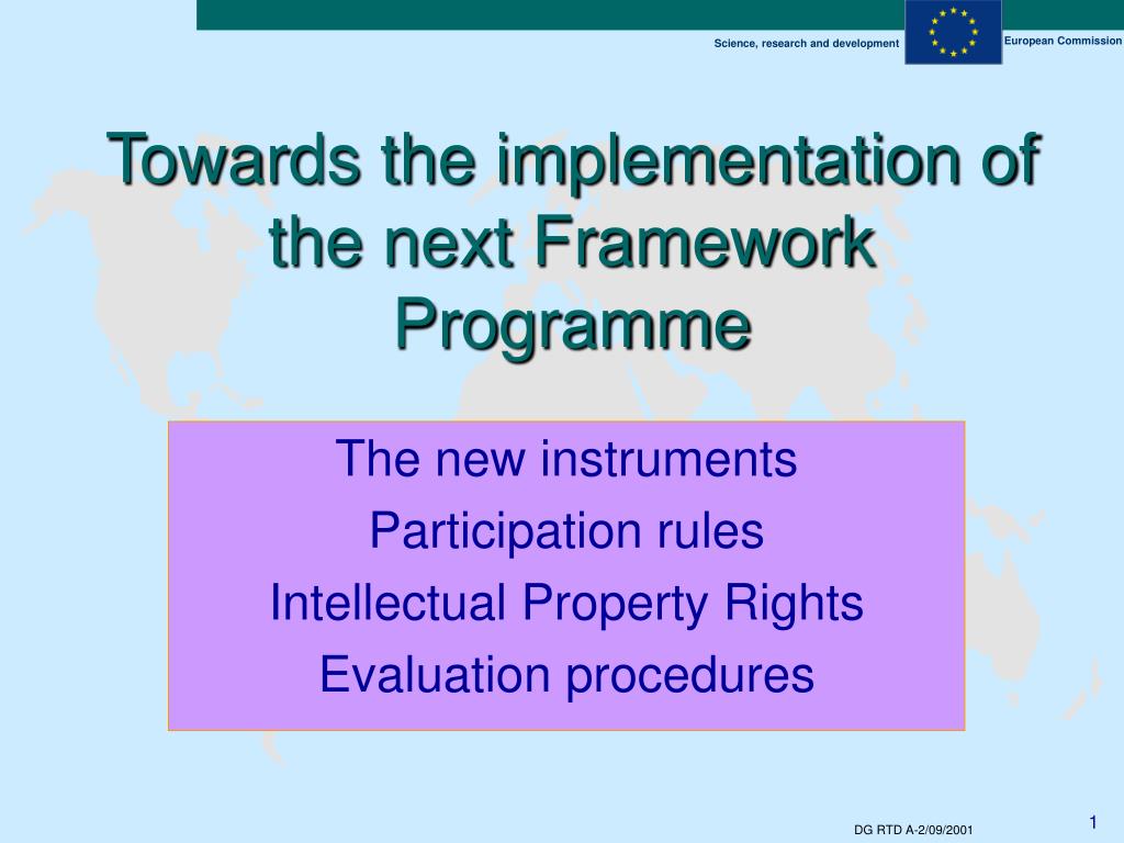 PPT - Towards the implementation of the next Framework Programme ...