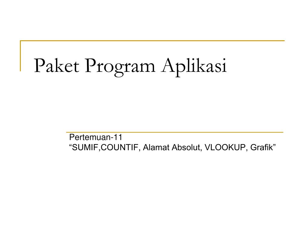 PPT - Paket Program Aplikasi PowerPoint Presentation, free download ...