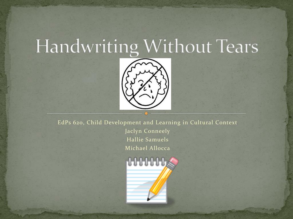 PPT - Handwriting Without Tears PowerPoint Presentation, free download ...