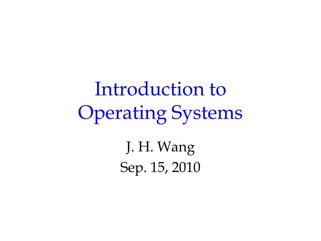 PPT - Introduction to Operating Systems PowerPoint Presentation, free ...