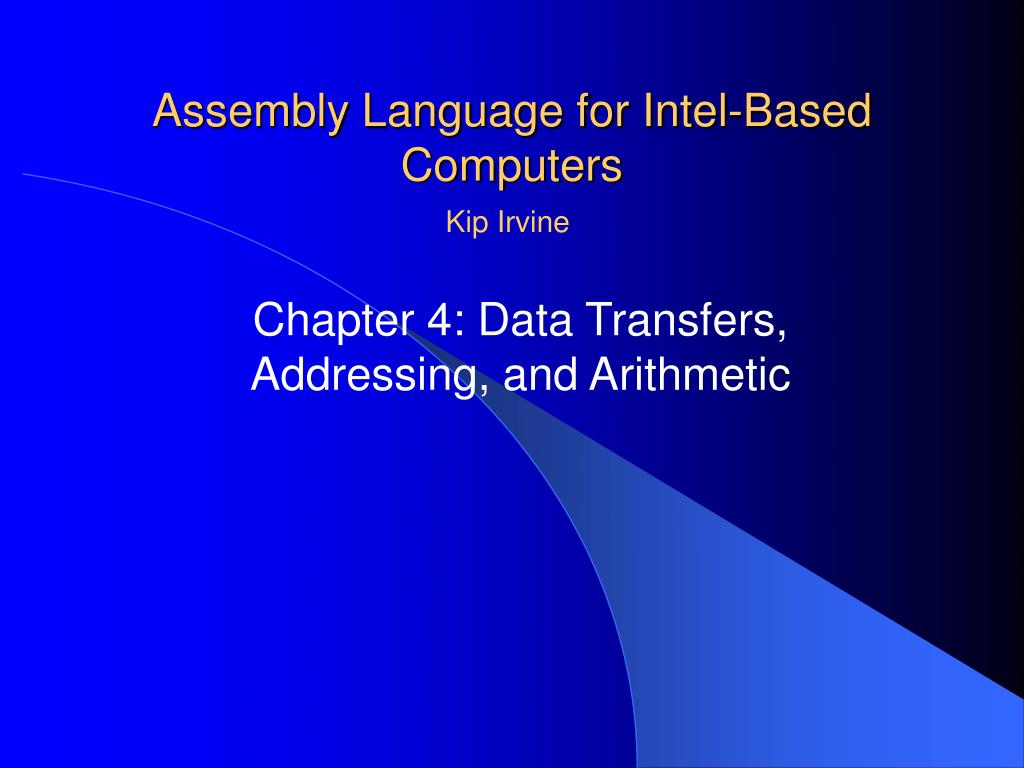 PPT - Assembly Language for Intel-Based Computers PowerPoint Presentation - ID:3692182