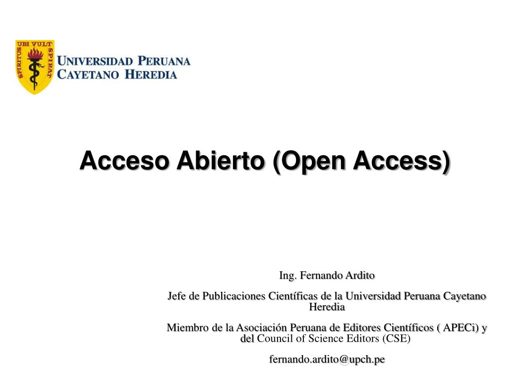PPT - Acceso Abierto (Open Access) PowerPoint Presentation, free ...