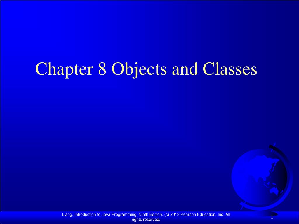 PPT - Chapter 8 Objects and Classes PowerPoint Presentation, free ...