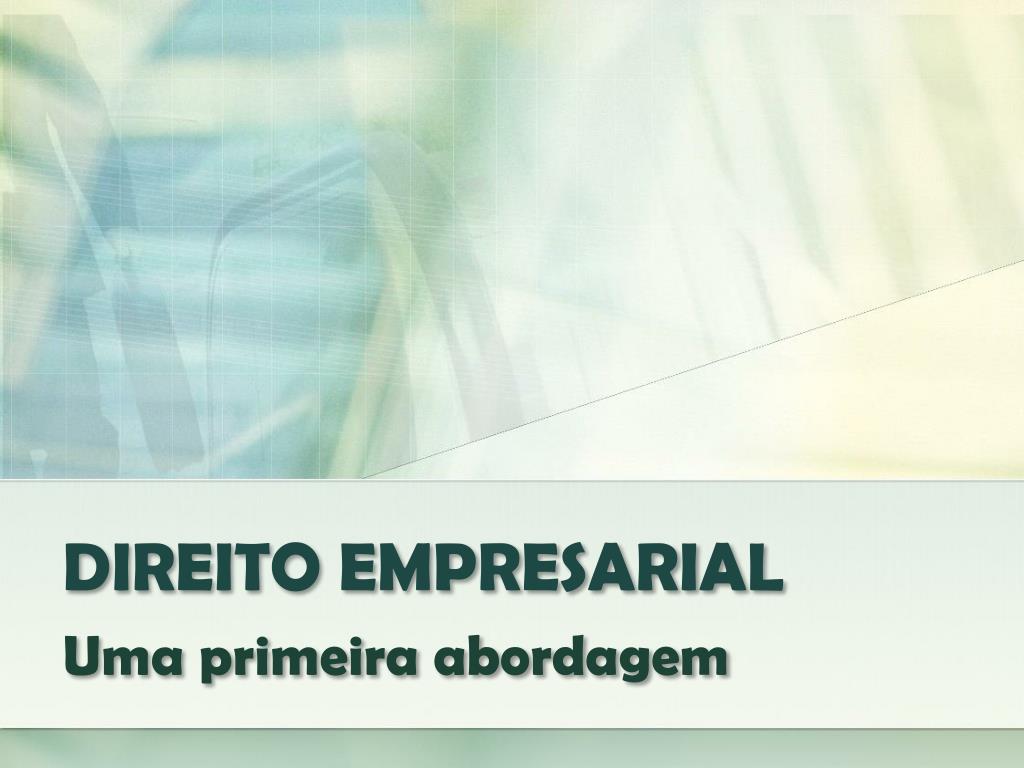 PPT - DIREITO EMPRESARIAL PowerPoint Presentation, free download - ID ...