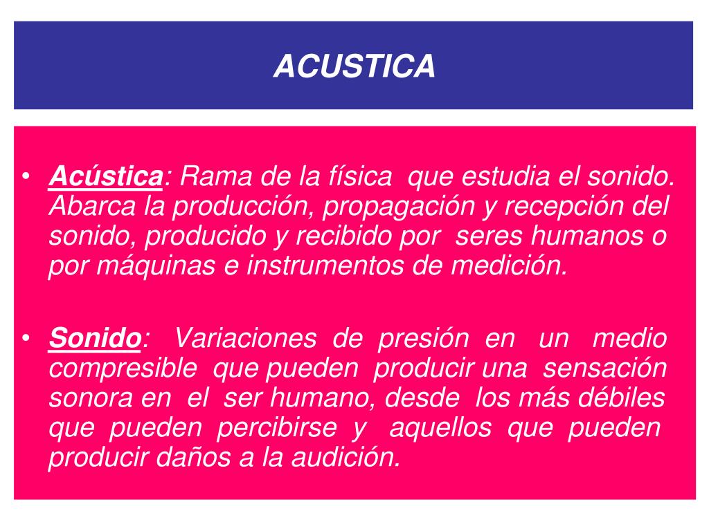 PPT - ACUSTICA PowerPoint Presentation, free download - ID:3695534