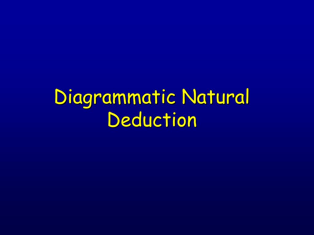 PPT - Diagrammatic Natural Deduction PowerPoint Presentation, free ...