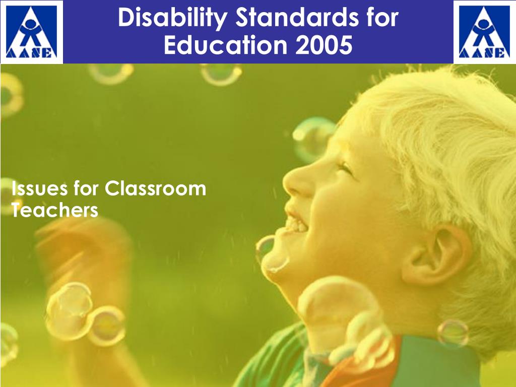 PPT - Disability Standards for Education 2005 PowerPoint Presentation ...