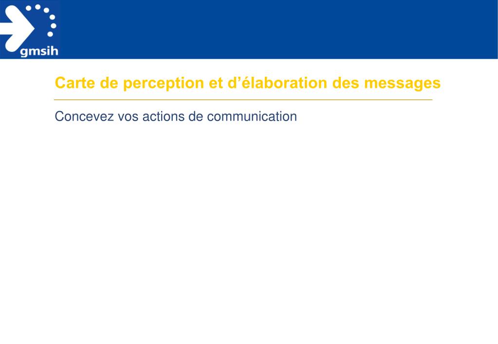 PPT - Carte de perception et d’élaboration des messages PowerPoint ...