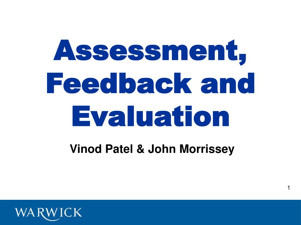 PPT - Assessment, Feedback and Evaluation PowerPoint Presentation, free download - ID:3697946