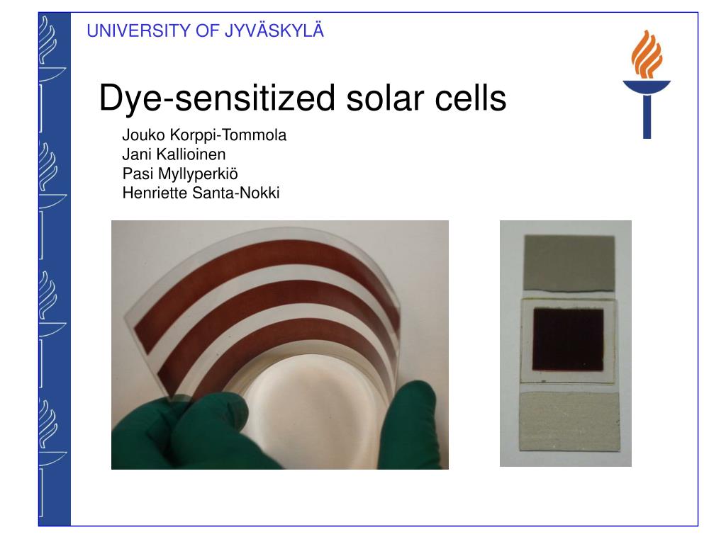 PPT - Dye-sensitized solar cells PowerPoint Presentation, free download ...