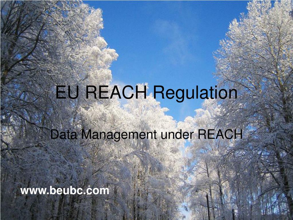 PPT - EU REACH Regulation PowerPoint Presentation, free download - ID ...