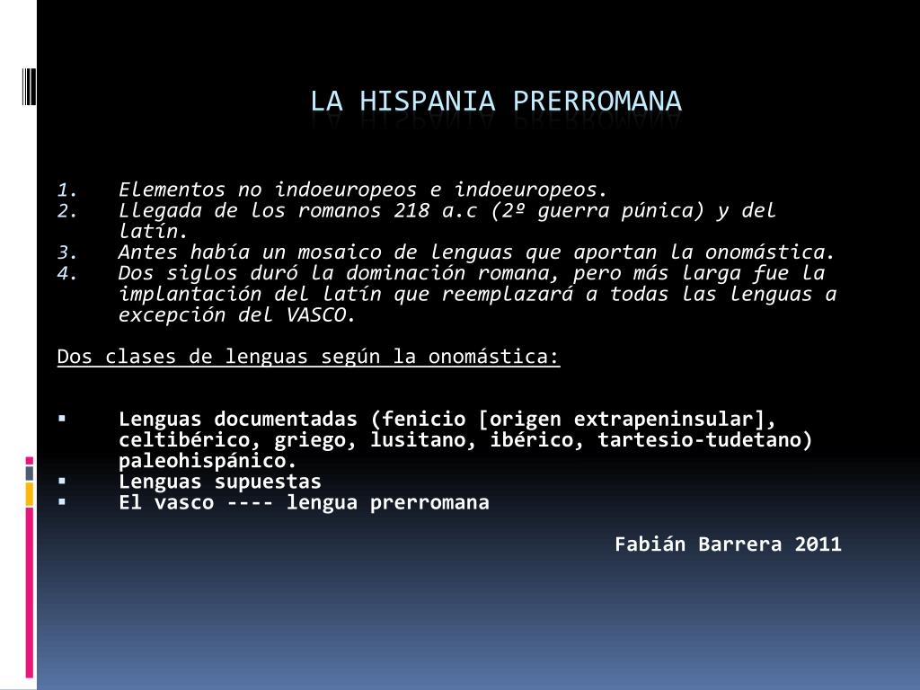 PPT - La Hispania prerromana PowerPoint Presentation, free download ...