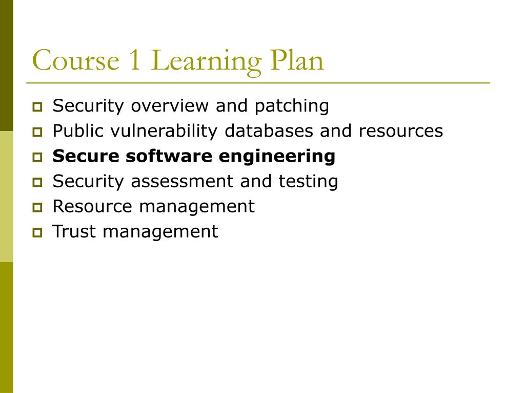 PPT - Course 1 Learning Plan PowerPoint Presentation, free download ...