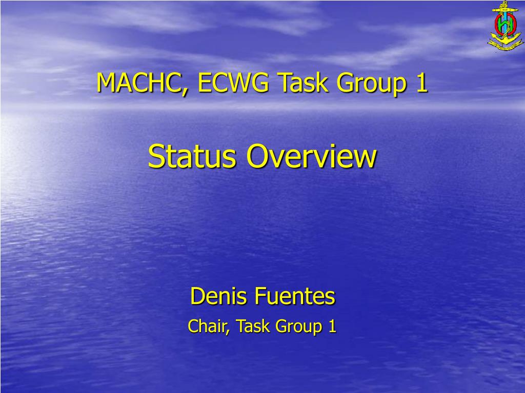 PPT - MACHC, ECWG Task Group 1 Status Overview PowerPoint Presentation ...