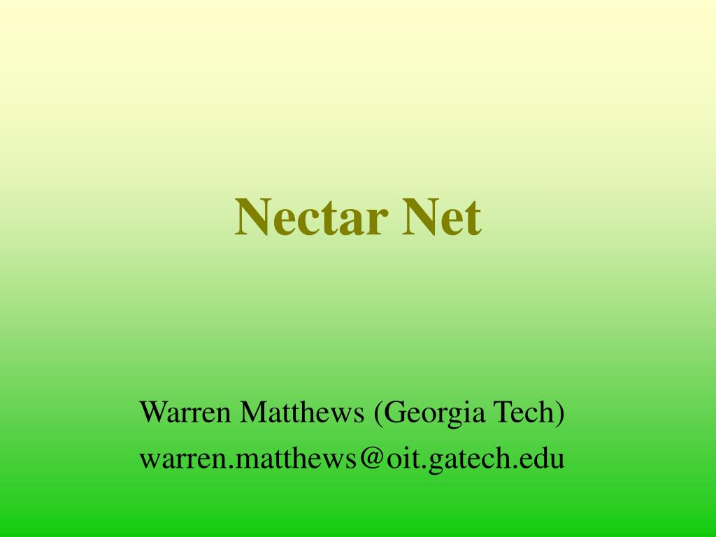 PPT - Nectar Net PowerPoint Presentation, free download - ID:3707451