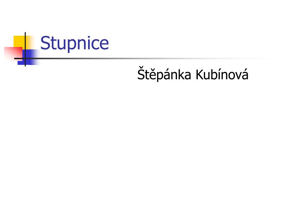 PPT - Stupnice PowerPoint Presentation, free download - ID:3710516