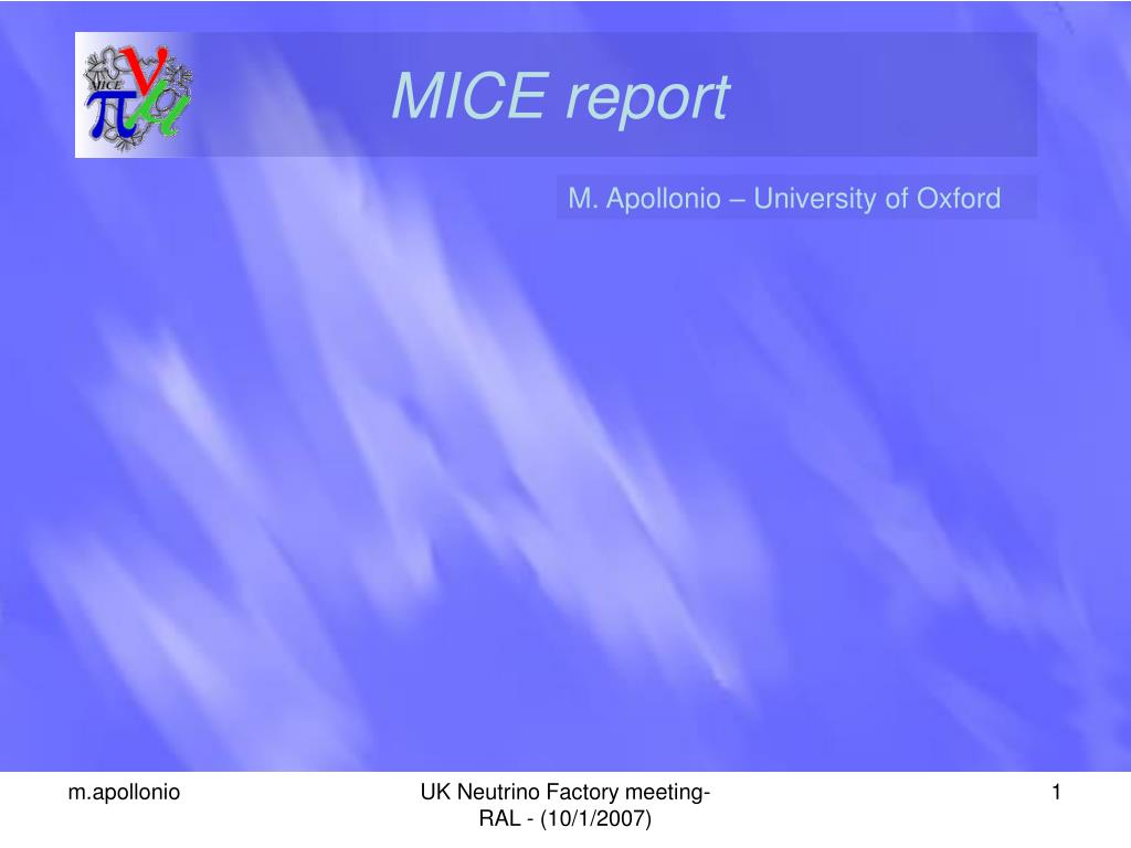 PPT - MICE report PowerPoint Presentation, free download - ID:3712013