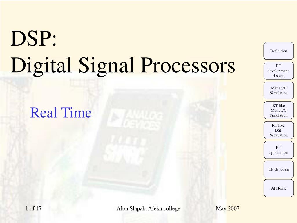 PPT - DSP: Digital Signal Processors PowerPoint Presentation, free ...