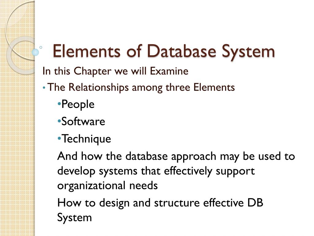 PPT - Elements of Database System PowerPoint Presentation, free ...