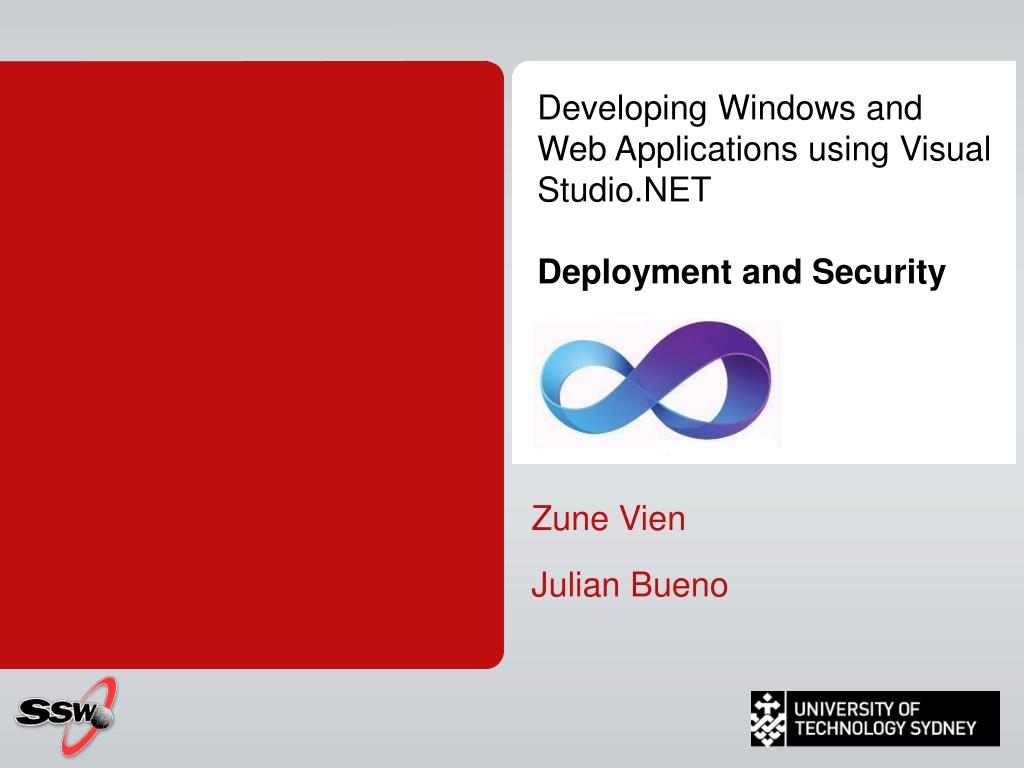 PPT - Developing Windows and Web Applications using Visual Studio.NET ...