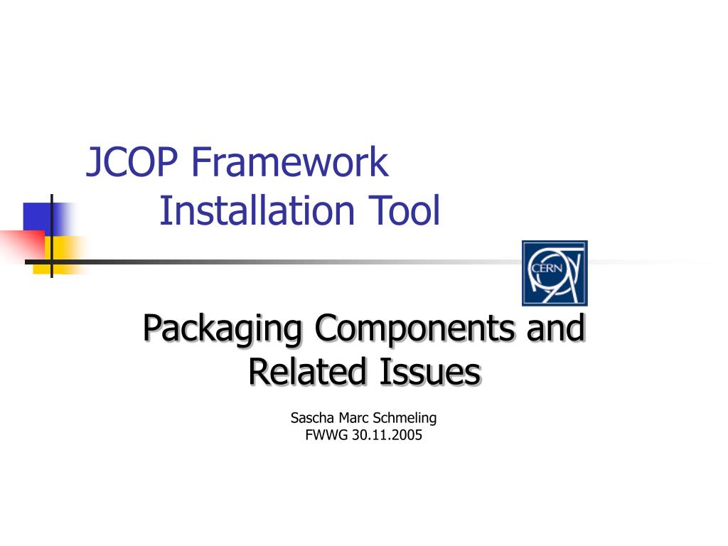 PPT - JCOP Framework Installation Tool PowerPoint Presentation, free ...