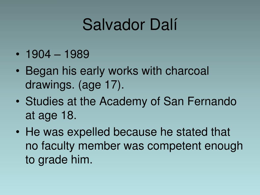 PPT - Salvador Dalí PowerPoint Presentation, free download - ID:3716596