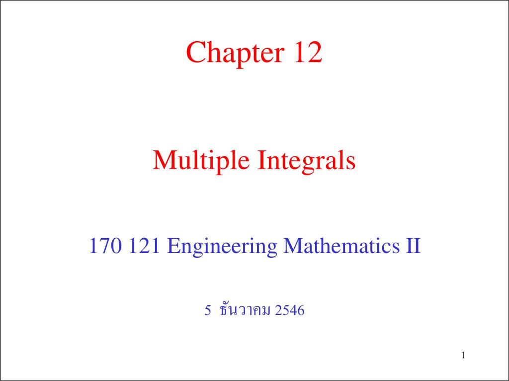 PPT - Multiple Integrals PowerPoint Presentation, free download - ID ...