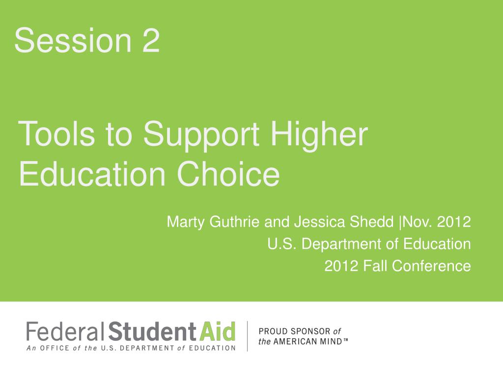 PPT - Tools to Support Higher Education Choice PowerPoint Presentation ...