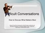 PPT - Difficult Conversations PowerPoint Presentation, free download ...