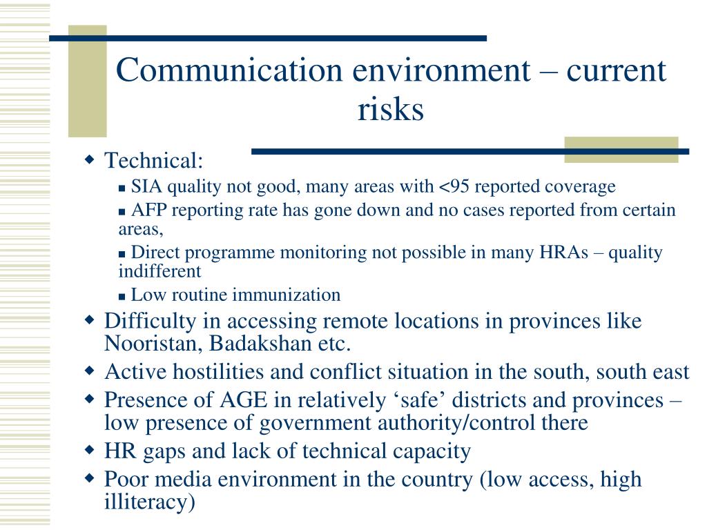 PPT - Communication environment – current risks PowerPoint Presentation ...