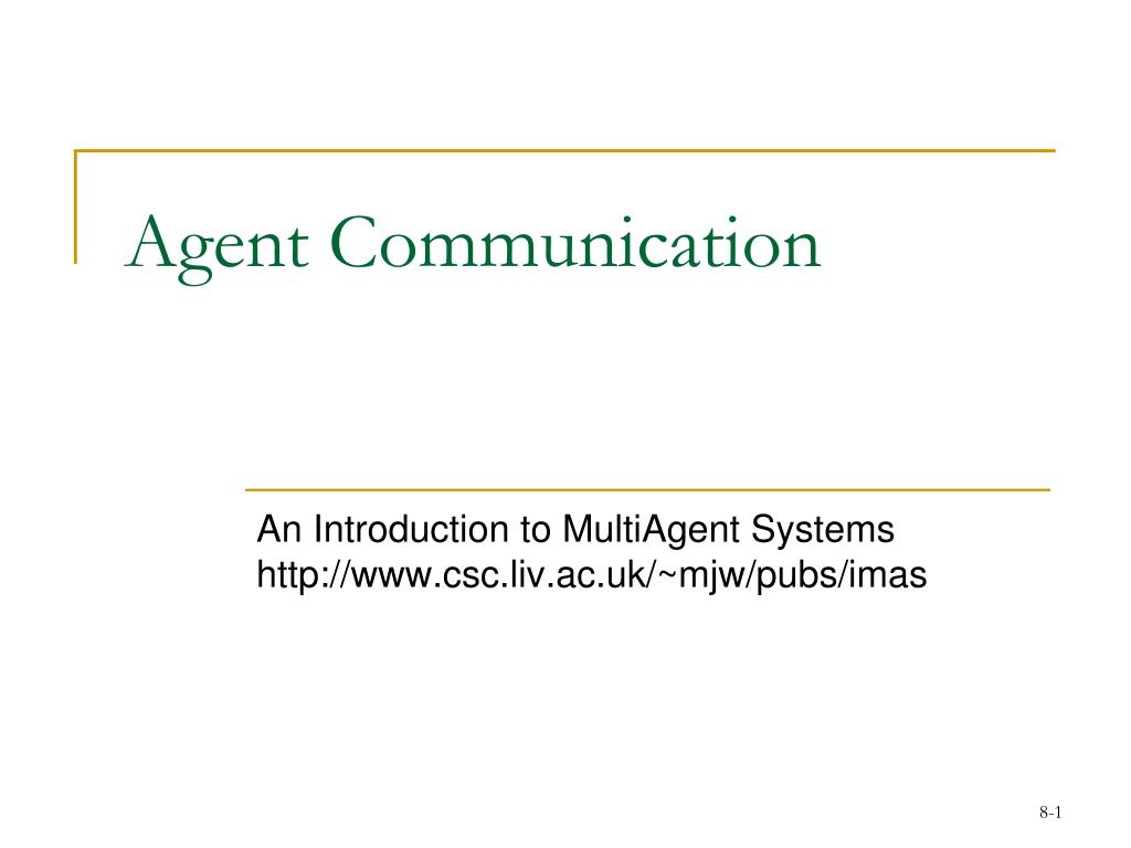 PPT - Agent Communication PowerPoint Presentation, free download - ID ...