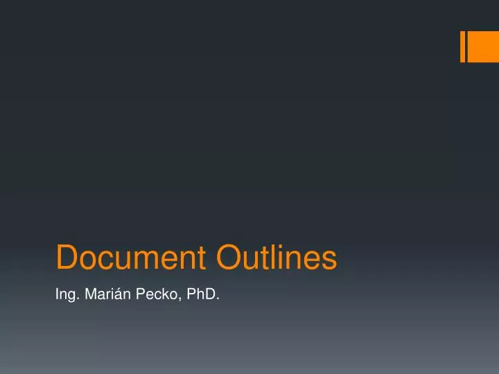 PPT - Document Outlines PowerPoint Presentation, free download - ID:3721908