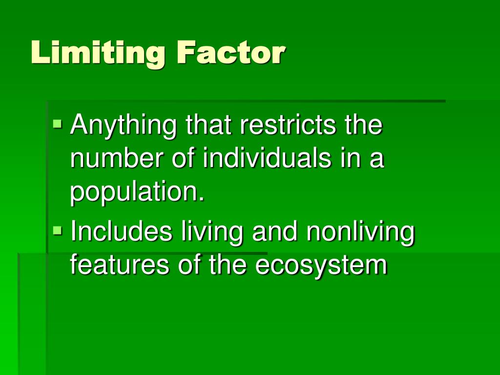 PPT - Limiting Factor PowerPoint Presentation, free download - ID:3722591