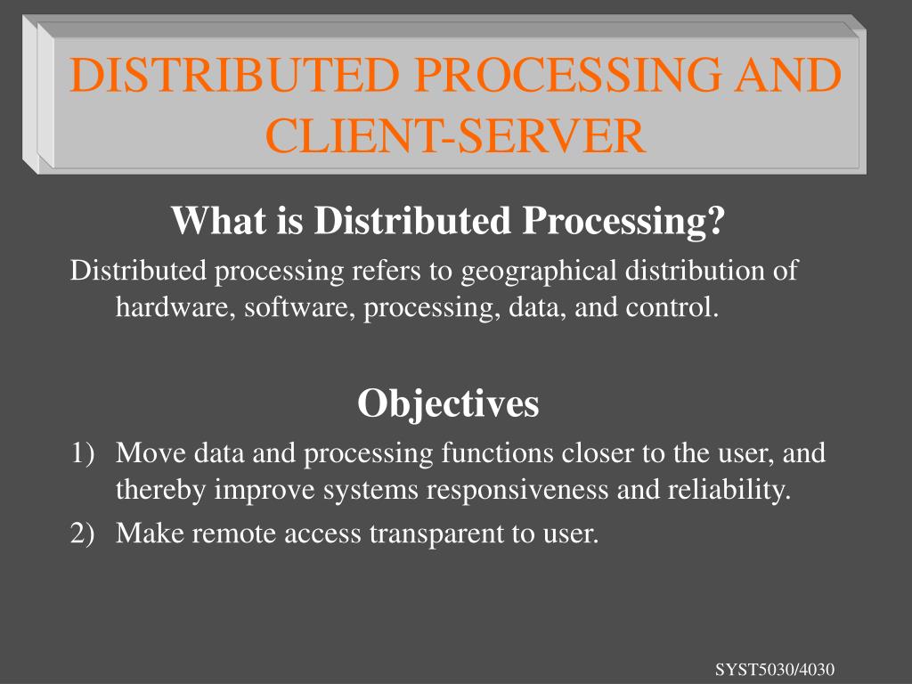 PPT - What is Distributed Processing? PowerPoint Presentation, free ...