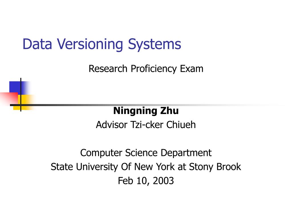 PPT - Data Versioning Systems PowerPoint Presentation, free download ...