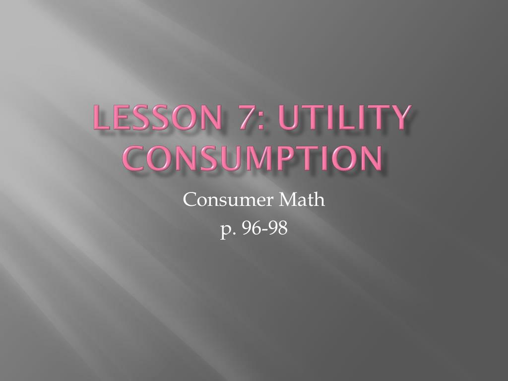 PPT - Efficient Utility Consumption Calculation Guide PowerPoint ...