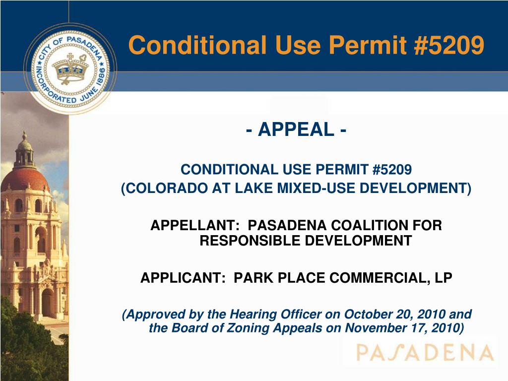 PPT - Conditional Use Permit #5209 PowerPoint Presentation, free ...