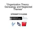 PPT - Organizations and Organization Theory PowerPoint Presentation ...