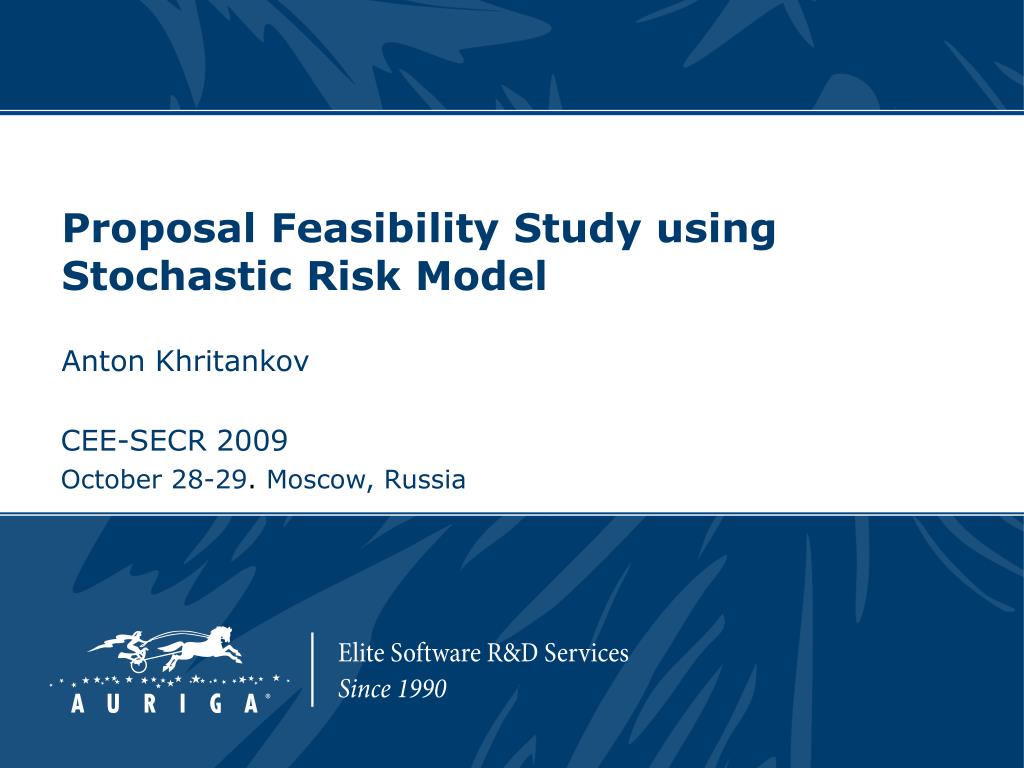 PPT - Proposal Feasibility Study using Stochastic Risk Model PowerPoint ...