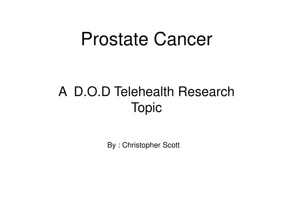 PPT - Prostate Cancer PowerPoint Presentation, free download - ID:3733189