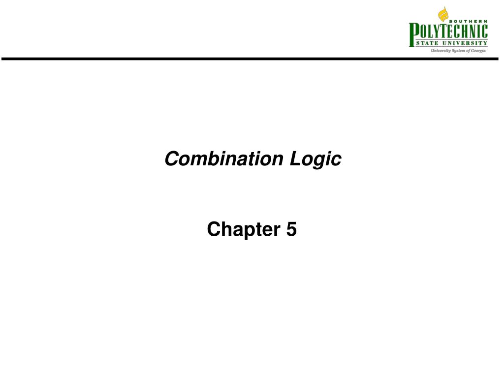 PPT - Combination Logic PowerPoint Presentation, free download - ID:3733216