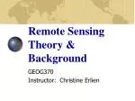 PPT - Fundamentals of Satellite Remote Sensing – Chapter 1 PowerPoint ...
