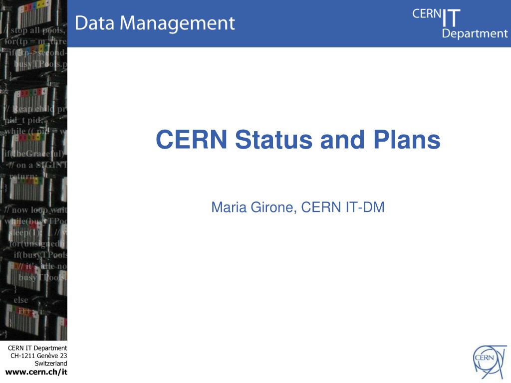 PPT - CERN Status and Plans PowerPoint Presentation, free download - ID ...