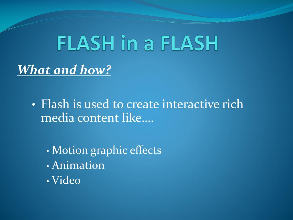 PPT - FLASH in a FLASH PowerPoint Presentation, free download - ID:3737953