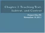 PPT - Text vs. Subtext PowerPoint Presentation, free download - ID:3487786