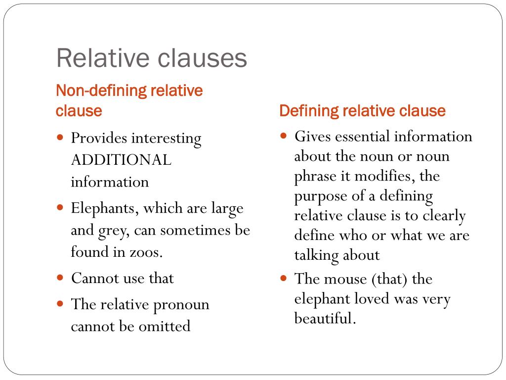 PPT - Relative clauses PowerPoint Presentation, free download - ID:3741013