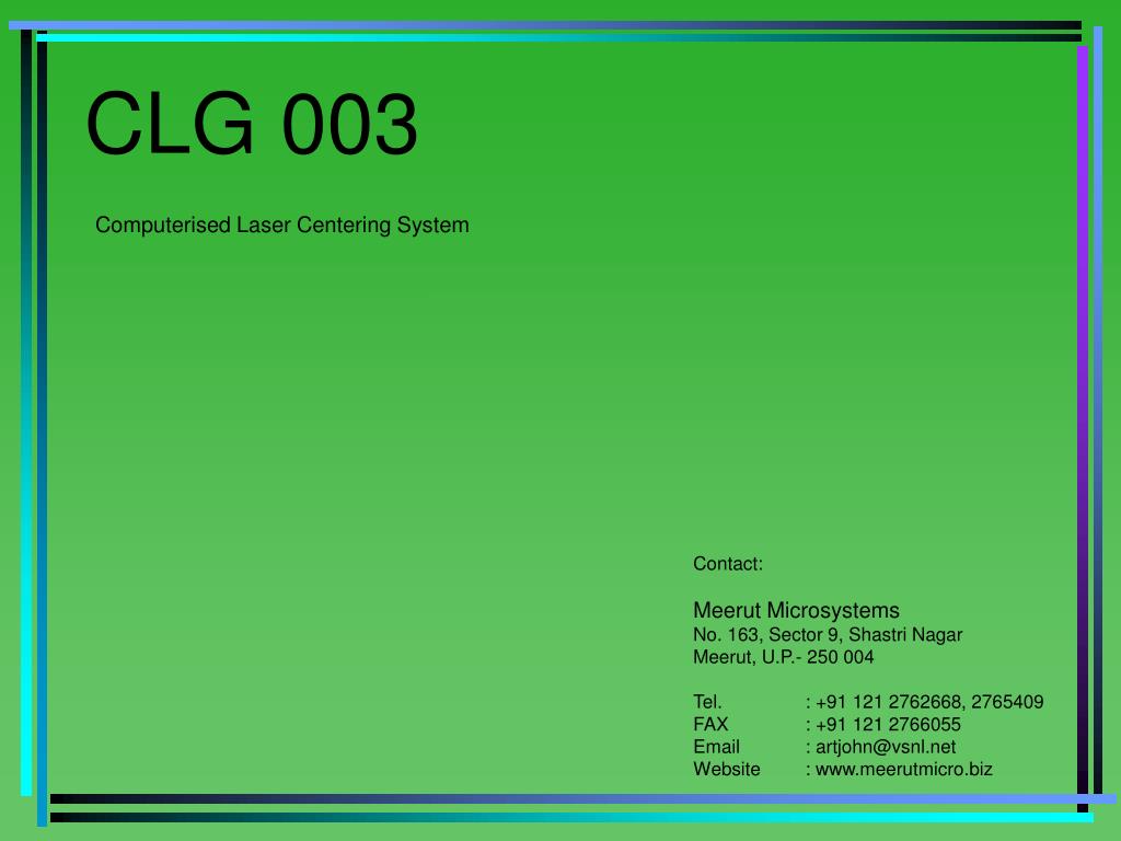 PPT - CLG 003 PowerPoint Presentation, free download - ID:3741712