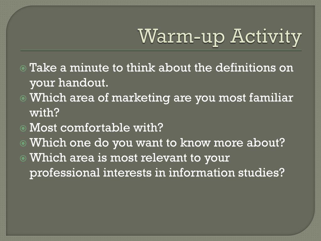 PPT - Warm-up Activity PowerPoint Presentation, free download - ID:3741717